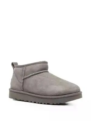 UGG Classic Ultra Mini Suede Shearling-lined Boots