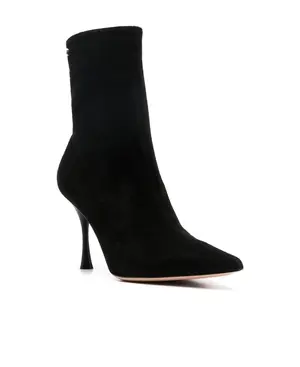 GIANVITO ROSSI Dunn Pointed-toe Ankle Boots