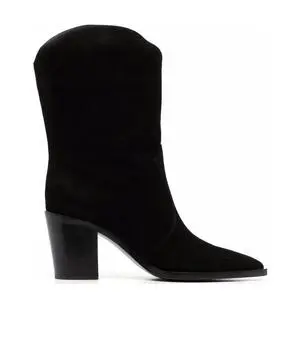 GIANVITO ROSSI Denver Pointed-toe High Heel Boots