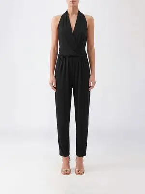 Andamane Halter Neck Jumpsuit - Black