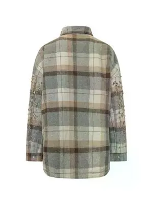 SPACE COWBOY IN TARTAN SHIRT Space Cowboy In Tartan Checked Shirt With Bead Embellishment