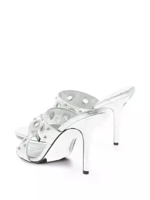 Dsquared2 Embellished Leather Stiletto Sandals