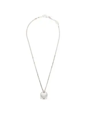 Dsquared2 Upside Down Ring Pendant Necklace - Silver