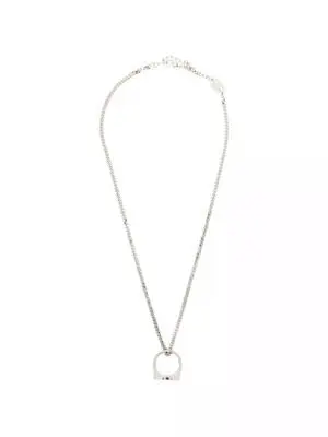 Dsquared2 Sterling Logo Ring Pendant Necklace - Silver