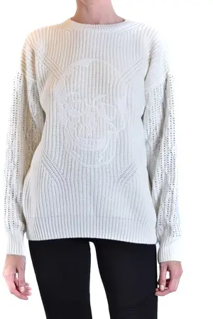 Philipp Plein Crystal-embellished Knitted Jumper
