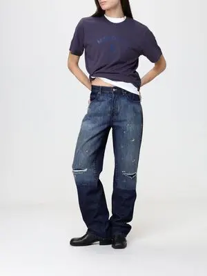 MAISON MARGIELA Distressed Wide Leg Jeans