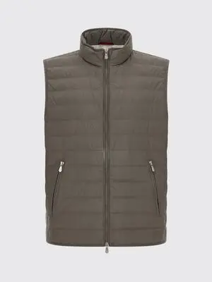 Brunello Cucinelli Quilted Puff Vest - Grey