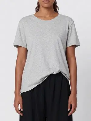 THE ROW Cotton Crewneck T-shirt With Dropped Shoulders