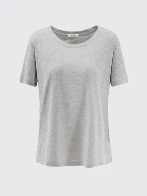 THE ROW Cotton Crewneck T-shirt With Dropped Shoulders