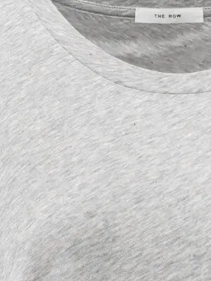 THE ROW Cotton Crewneck T-shirt With Dropped Shoulders