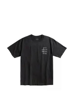 ANTI SOCIAL SOCIAL CLUB Rhinestone-logo T-shirt - Black