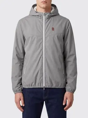 Brunello Cucinelli Zip-up Hooded Jacket - Grey