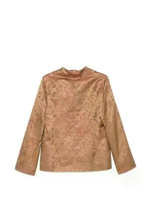 ROMEO GIGLI 2000s Floral-jacquard Jacket