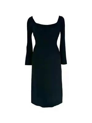 Dolce & Gabbana Long Sleeve Midi Dress