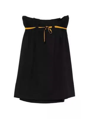JIL SANDER 1990s Belted Wool Skirt