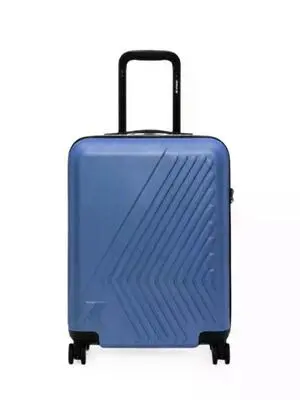 K-WAY Chevron Pattern Suitcase - Blue