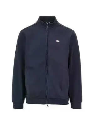EA7 Logo Plaque Zip-up Jacket - Blue