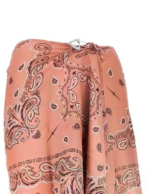 VENUJA Paisley Print Wrap Skirt