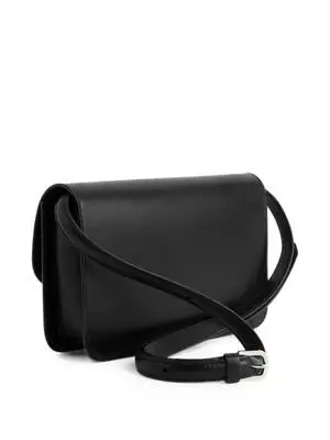 TOTEME T-lock Leather Crossbody - Black