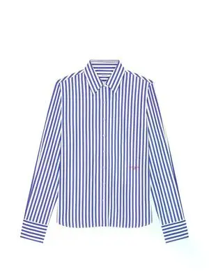 Givenchy Striped Logo Shirt - Blue