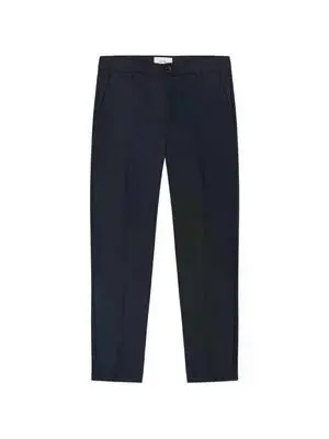LES DEUX Pressed-crease Slim-fit Trousers - Blue