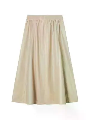TOUT A COUP Midi Elasticated-waist Panelled Skirt