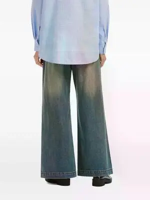 B+AB Distressed Wide-leg Jeans