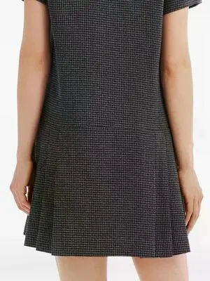 B+AB Mini Tweed-effect Pleated Dress
