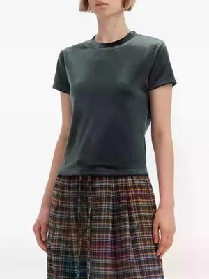 TOUT A COUP Velvet-effect T-shirt