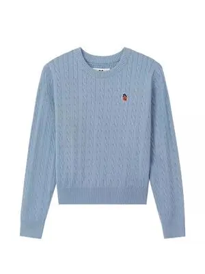 CHOCOOLATE Cable-knit Sweater - Blue