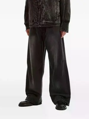 Izzue Distressed Wide-leg Jeans