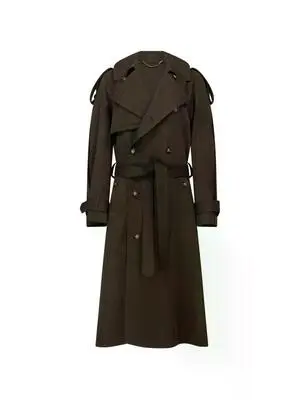 Victoria Beckham Double-breasted Belted Trench Coat