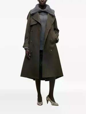 Victoria Beckham Double-breasted Belted Trench Coat