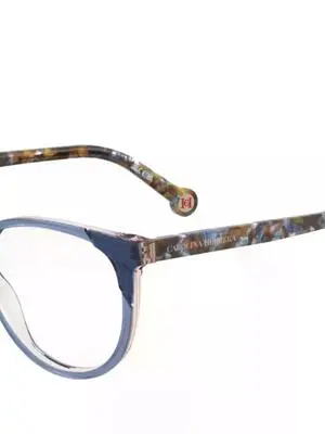Carolina Herrera Tortoiseshell-effect Cat-eye Glasses