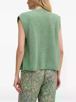 MOS MOSH Mmthora Ribbed-trim Knit Vest