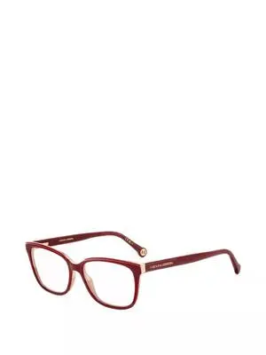 Carolina Herrera Rectangle-frame Glasses - Red