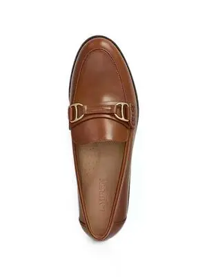 Ralph Lauren Tasha Logo-plaque Leather Loafers