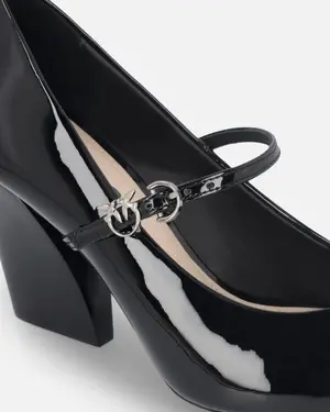 Pinko 80mm Pointed-toe Buckle Pumps