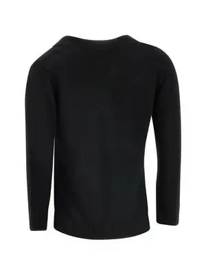 Iceberg Logo Embroidered V-neck Sweater