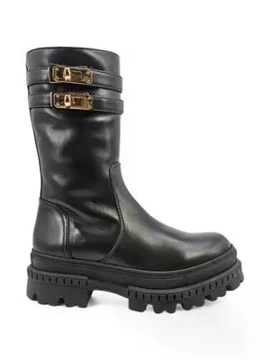 MADISON MAISON Shearling-lined Buckle-strap Boots