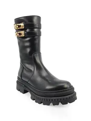 MADISON MAISON Shearling-lined Buckle-strap Boots