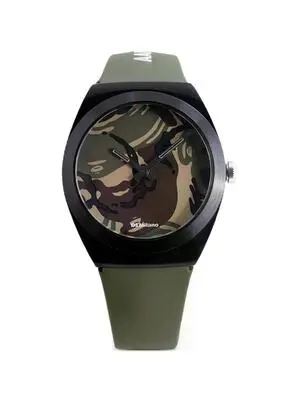 D1 MILANO Polycarbon Aape 34mm Watch With Camouflage Dial - Green