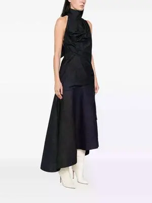 Zimmermann Halterneck Draped-detail Maxi Dress