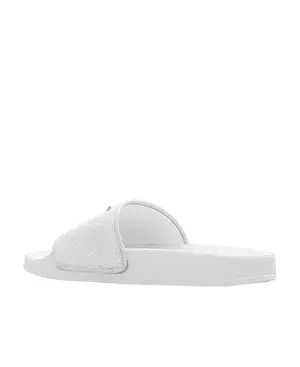 GIUSEPPE ZANOTTI Logo-plaque Slip-on Glitter Sliders