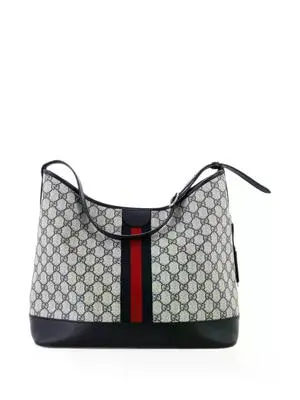 Gucci Ophidia Open Bucket Bag Gg Coated Canvas With Leather