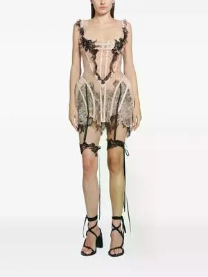 DREAMING ELI Corset Lace Mini Dress