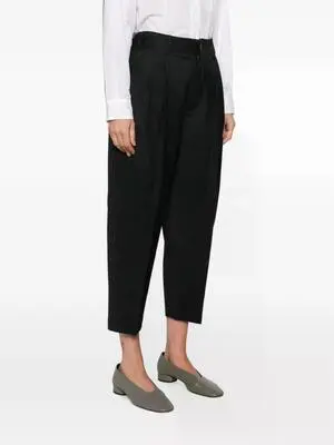 NICHOLSON & NICHOLSON Pinstripe Pleated Tailored Trousers