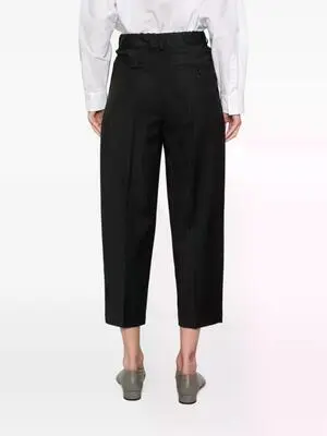 NICHOLSON & NICHOLSON Pinstripe Pleated Tailored Trousers