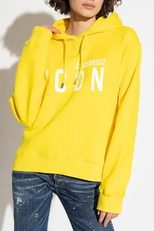 Dsquared2 Logo Printed Drawstring Hoodie