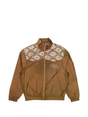 PLEASURES Lace Overlay Track Jacket - Brown